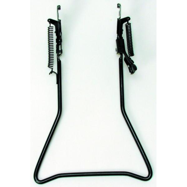 スタンダードな自転車用両立スタンドです。●フレームエンド形状：正爪●ロック機能付き●適応車種:主に子供車、軽快車など※デザイン・仕様などは予告なく変更・改良することがありますので、予めご了承ください。