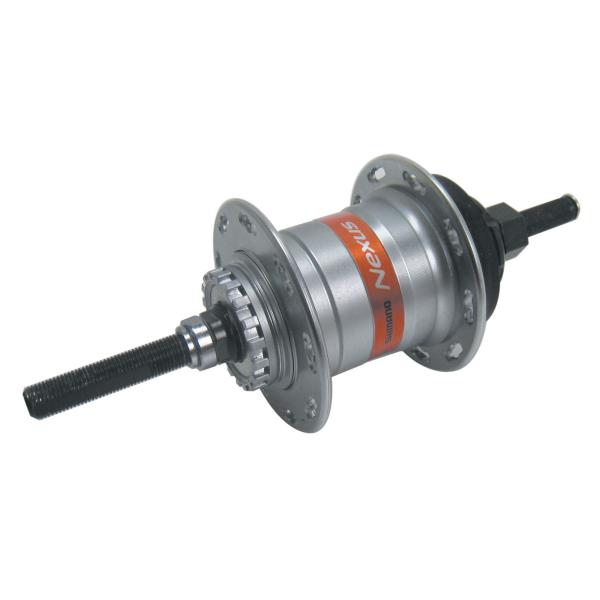 ローラーブレーキ用内装3段ひっかけ式後ハブ。※デザイン・仕様などは予告なく変更・改良することがありますので、予めご了承ください。