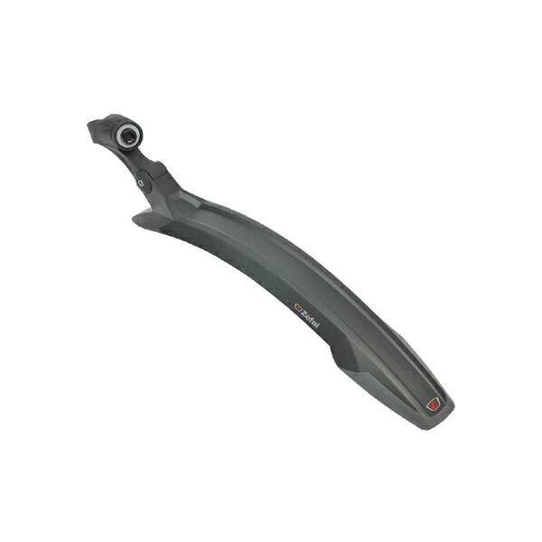 マウンテンバイク用に設計された幅広のリアフェンダー。取付けダイヤル部にはリアからの視認性を高めるリフレクターを装備。●シートポスト取付けタイプ●テクノポリマー樹脂製●工具不要の簡単取付け●対応ホイールサイズ:26〜27.5インチ●対応シート...