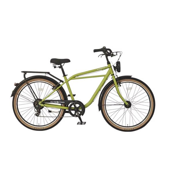 ワイルドな常時点灯するビックオートライトを搭載。26インチのホイールにワイルドなBIGライトを搭載したシティークルザー。視認性も高く夜間走行時も安心です。【26インチ】【CROMO】【じてんしゃ】【組み立て済み】【組立不要】【完全組立】【自...