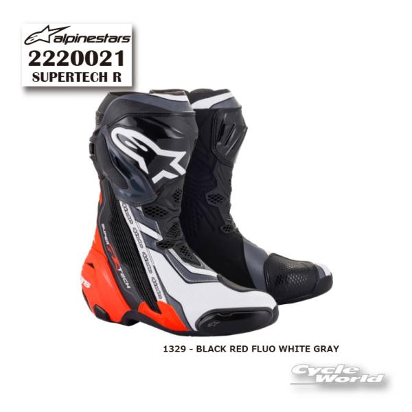 ◆SUPERTECH R 《2220021》◆・世界中のTOPライダーに愛用されるプレミアムレーシングブーツ。・耐久性の高いマイクロファイバーを主素材とし、内側にはフルレングスのスエードマイクロファイバーパネルによる安心感のあるグリップを提...