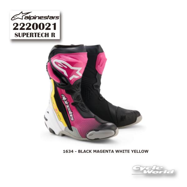 ◆SUPERTECH R 《2220021》◆・世界中のTOPライダーに愛用されるプレミアムレーシングブーツ。・耐久性の高いマイクロファイバーを主素材とし、内側にはフルレングスのスエードマイクロファイバーパネルによる安心感のあるグリップを提...