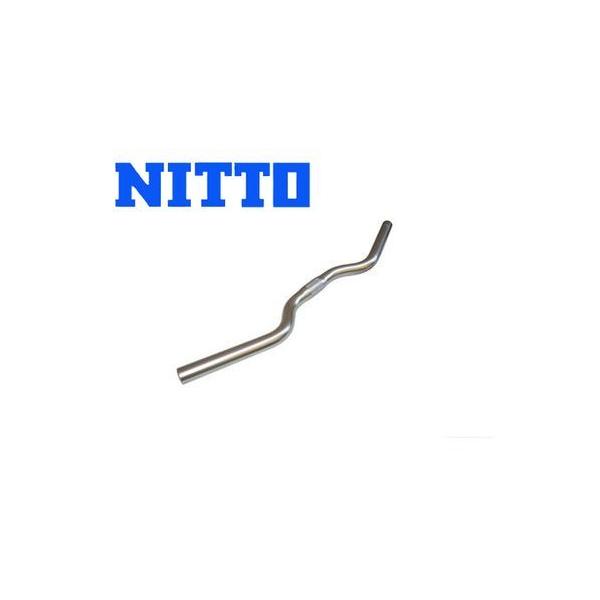 ニットー(NITTO）■ 街乗りバイクのカスタマイズに最適なオールランダーバー。■ 材質：アルミ合金■ ハンドル幅：525mm■ クランプ径：25.4mm■ バー径：22.2mm■ ライズ：15mm■ リーチ：34mm■ ニギリ角度：18°...