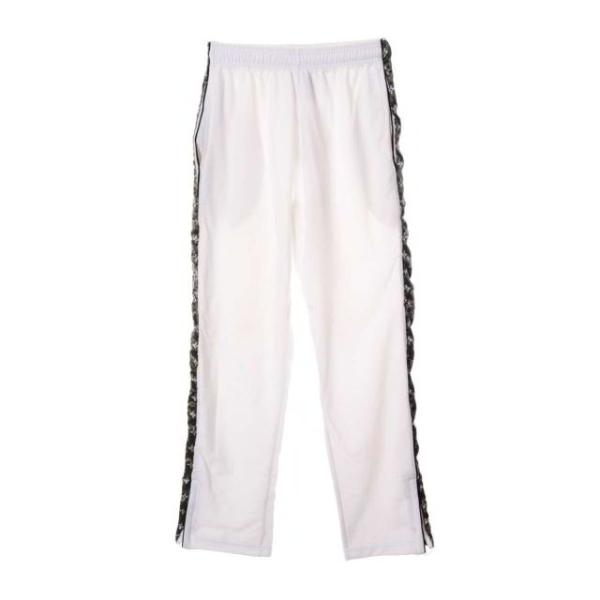 【商品名】：GIOBERTI LVパロディ トラックパンツ【管理番号】：KL4QHAC285【カテゴリ】：メンズ【色】：ホワイト【表記サイズ】：S【サイズ詳細】：ウエスト(ゴム入り)約66cm×股上約30cm×股下約77cm×モモ幅約29c...