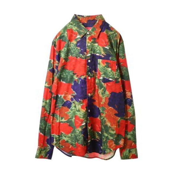 【商品名】：Supreme Brushed Floral Shirt フローラル シャツ【管理番号】：KL4CS2KS77【カテゴリ】：メンズ【色】：マルチ【表記サイズ】：M【サイズ詳細】：肩幅約46.5cm×身幅約53.5cm×着丈(襟下...