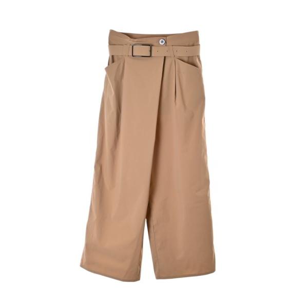 【商品名】：nagonstans スパンライク タイプライター ベルト ルーズ ワイド パンツ【管理番号】：KL4BKQL210【カテゴリ】：レディース【色】：ベージュ【表記サイズ】：M【サイズ詳細】：ウエスト約75cm×股上約40cm×股...