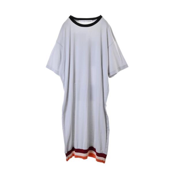 【商品名】：SOE READY TO WEAR バックプリント ロング Tシャツ【管理番号】：KL4BKBCH18【カテゴリ】：メンズ【色】：ライトブルー【表記サイズ】：0【サイズ詳細】：肩幅約54cm×身幅約58cm×着丈約99.5cm×...