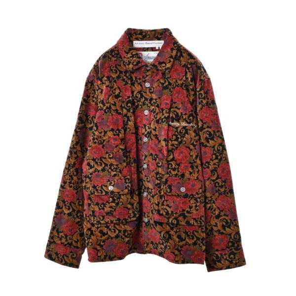 【商品名】：ADVISORY BOARD CRYSTALS ベロア シャツジャケット【管理番号】：KL4BU2KU22【カテゴリ】：メンズ【色】：ブラウン【表記サイズ】：M【サイズ詳細】：肩幅約49.5cm×身幅約56cm×着丈(襟下より計...