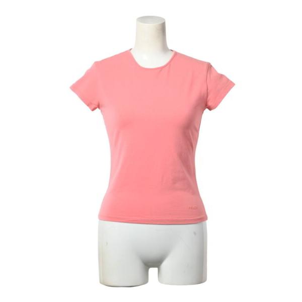 【商品名】：FENDI ロゴプリント ストレッチ カットソー【管理番号】：KL4BACAK91【カテゴリ】：レディース【色】：ピンク【表記サイズ】：40【サイズ詳細】：肩幅約33.5cm×身幅約36.5cm×着丈約46cm×袖丈約9cm【素...