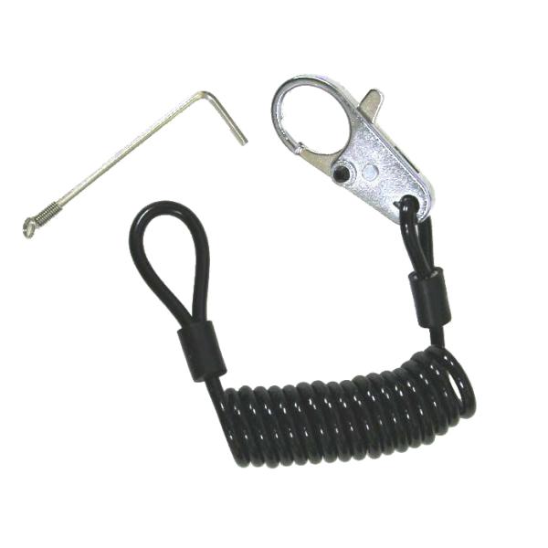 キー:特徴:コイル状でサドル高さ調整自在