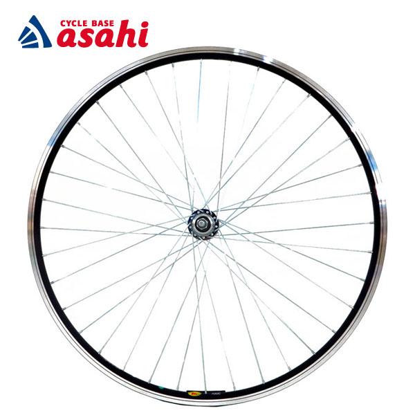 「送料無料」「アサヒサイクル」アルミ黒リム後輪 外装7段 ボスフリー リムブレーキ 700x28-38C　
