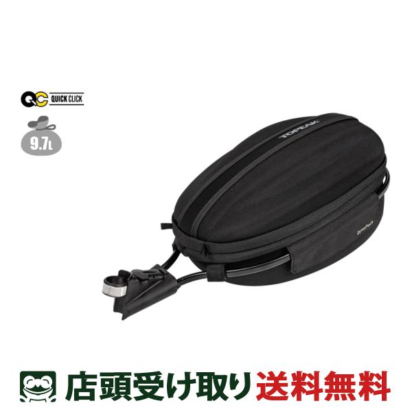 ■型番BAG49100■説明リアキャリア不要でトランクバッグ並みの収納力を提供するシートポスト固定型リアバッグです。大型アイテムを収納できる拡張式トップを備え、剛性EVAフォームと600デニールポリエステルの組み合わせによるエアロ形状でスリ...