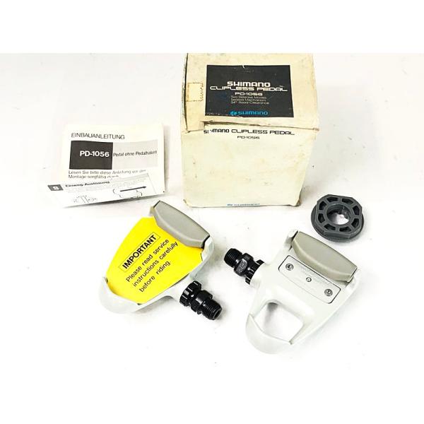 ■商品情報【商品種類】：ペダル【メーカー】：SHIMANO（シマノ)【モデル・型番】：CLIPLESS PEDAL PD-1056（クリップレスペダル)【参考価格】：-【重量】：-【状態レベル】：中古：S（ほぼ新品・新古未使用品）【必ずご確...