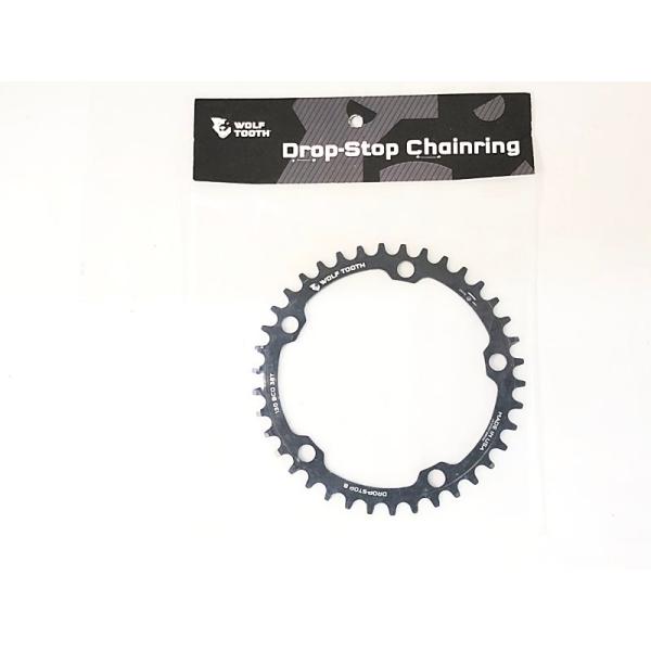 ■商品情報【商品種類】：チェーンリング【メーカー】：WOLFTOOTH（ウルフトゥース)【モデル・型番】：DROPSTOP CHAINRING 38T BCD130 BLACK（ドロップストップチェーンリング)【参考価格】：-【重量】：-【...