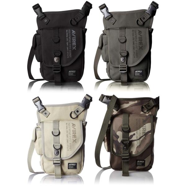 AVIREX、EAGLEシリーズ のショルダー＆レッグバッグです。■素材・成分 ポリエステルキャンバス■サイズ 16x22x6cm ■流行のミリタリーブランド。多機能ポケットつき。注）沖縄、離島など一部地域は、別途中継料が必要となる場合があ...