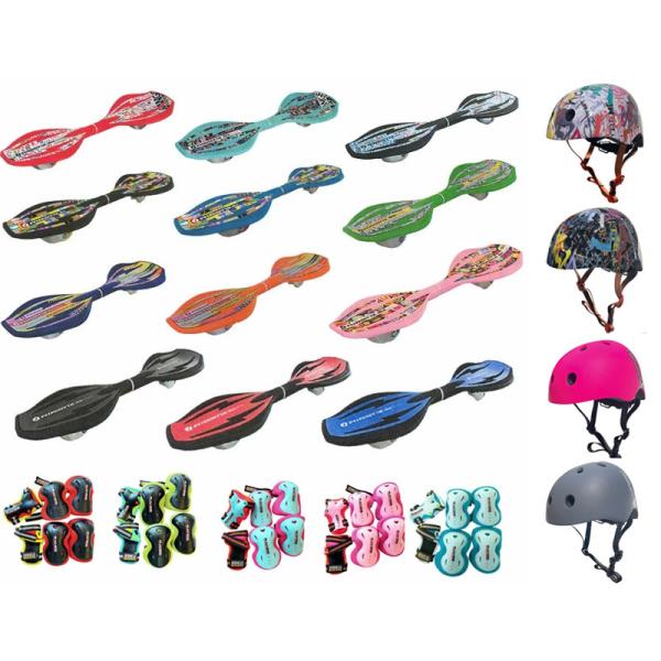 先着100名さまに「オリジナルボードバッグ」プレゼント（無くなり次第終了、ご注文時に記載があればキャンペーン中）。ラングスヘルメットと、プロテクター6点セットが付いたお値打ちモデル。高性能なAbec7ベアリング、さらに衝撃吸収ダンパー搭載。...