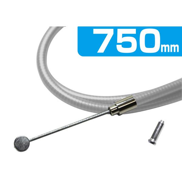 アップハンドル車（前用）向けの、長さ750mmのブレーキワイヤーです。ナイロンライナー入り。付属品：アウターキャップ1個、インナーキャップ1個目安適合車種：アップハンドル車（前用）■車種別ワイヤー選定の目安・幼児/子供車（14〜18インチ）...
