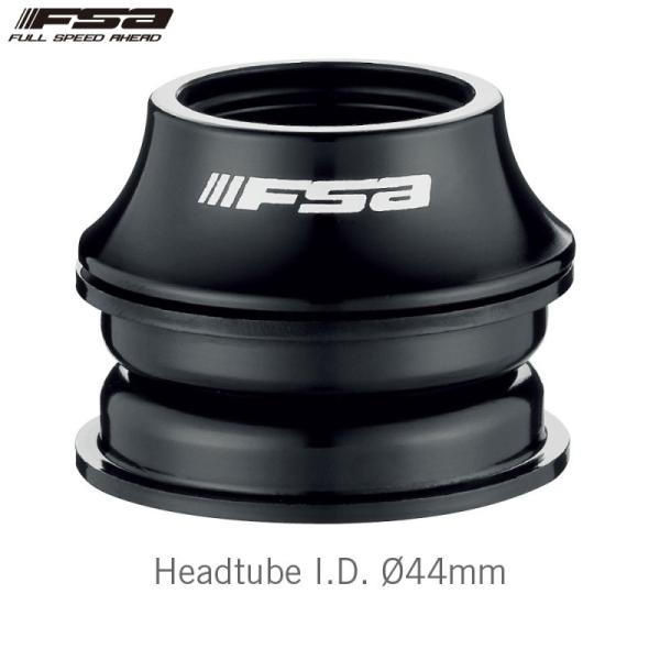 ・1-1/8”, Semi-cartridge bearing type・For 49mm OD head tube　・1-1/8” steerer・Alloy top cover・Cr-Mo steel cups with integra...
