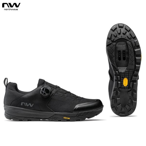 ・ビブラム社のWolftraxクリップレスソールは、濡れた路面でも乾いた路面でも圧倒的なグリップ力を発揮します。・最適化されたソール形状によりクリップイン／アウトが容易。・EVAミッドソールを使用することで軽量化と衝撃吸収性を高め、足に優し...