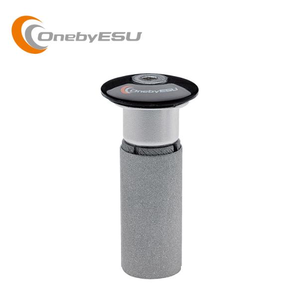 ロングタイプの1インチカーボンフォーク用のセット。●対応ヘッド：1"　●首下：65mm ●アルミトップキャップ：1-1/8"