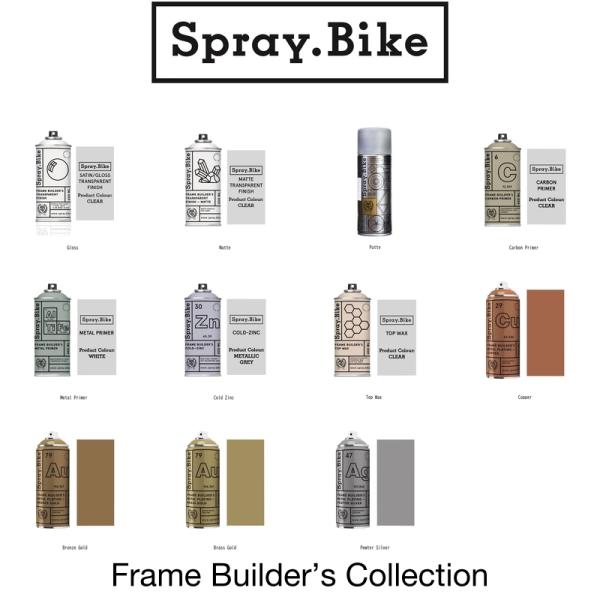 ペイント前処理とペイント仕上げコーティング各種 400mlフレームビルダー並みに使用でき、仕上げもこれでバッチリ！パテ、プライマ―(下塗り塗料)から、クリア仕上げ、メッキ仕上げまで揃って、本格的ペイントが簡単にできます。前処理用：パテ、Ca...