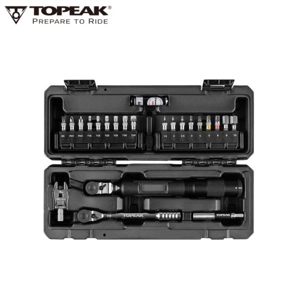 精密なトルク調整が可能なバックライト付きトルクレンチ、最大60Nmまでのトルクに対応するヘビーデューティーなラチェットツール、各種ビットセットをセットに し た「ト ル ク スティック プロ デ ジ タ ル 」。