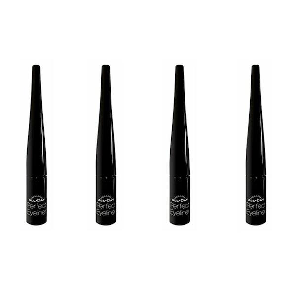 オールデー パーフェクト デー アイライナーAll day perfect eyelinerお得な４本セット(1本 3ml入り×4)美しく泣けるアイライナー汗・涙・擦れに強く　にじまない！・にじみにくいフィルムタイプ・ウォータープルーフタイ...
