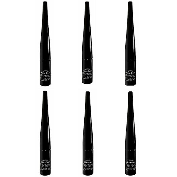 オールデー パーフェクト デー アイライナーAll day perfect eyelinerお得な６本セット(1本 3ml×6)美しく泣けるアイライナー汗・涙・擦れに強く　にじまない！・にじみにくいフィルムタイプ・ウォータープルーフタイプ・...