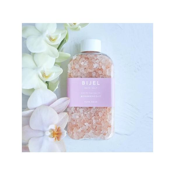 BIJEL ビジェルバスソルトPREMIUM ROSEローズバスソルト『入浴用化粧品』乳腺専門医 Dr.南雲吉則監修 メキシコ産海塩 北海道産たもぎ茸由来 天然セラミド グルコシルセラミドT3 配合 タモギタケエキス 海塩 日本製 MADE...