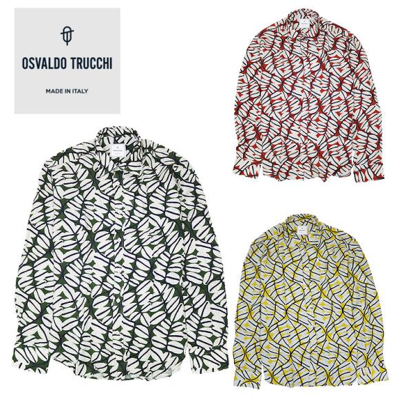 ■ブランドOSVALDO TRUCCHI■アイテム名総柄シャツ■スタイル021-2211014■カラーCol：39　Col：59　Col：69■素材麻100％■サイズ【単位】:cmM / 着丈:74 肩幅:46 身幅:52 袖丈:62 L ...