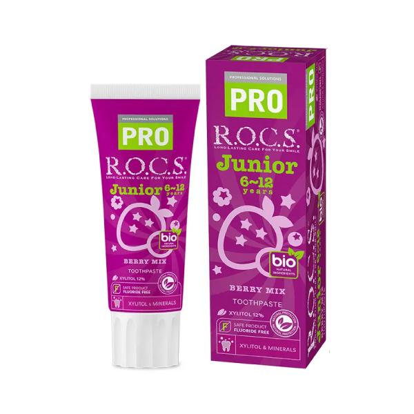 ロックス PRO ジュニア ベリーミックス味虫歯になりやすい生えたての永久歯に最高濃度のキシリトールで虫歯予防【商品の特徴】●フッ素不使用なので、万が一飲み込んでしまっても安心です。●アメリカヤマナラシ樹皮エキス(湿潤剤)がトラブルの起こり...