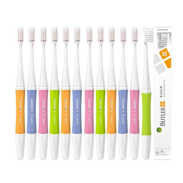 バトラーハブラシ#025 NEOの後継商品！う蝕予防・口腔衛生維持のために工夫された歯科専売歯ブラシです●POINT1：ベーシックなプラークコントロールに最適・細部までしっかりあたるテーパード毛採用●POINT2：隅々まで届く、厚み2.5m...