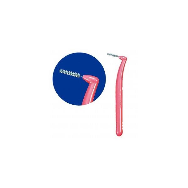 スタンダードなL字型歯間ブラシです。ドイツ製コーティングワイヤー使用キャップ付中国製全長82.5mm