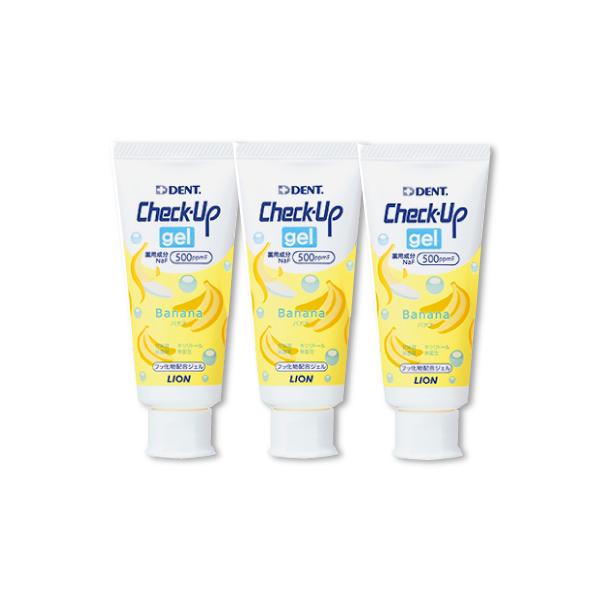 医薬部外品 う蝕リスクが高い方に最適なう蝕予防歯みがき剤DENTチェックアップジェルは、研磨剤無配合、極低発泡で、フッ素が素早くすみずみまで広がるジェルタイプのフッ化物配合歯みがき剤です。歯の萌出期、矯正治療中、歯根面露出などう蝕リスクの高...