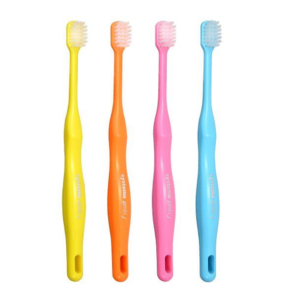 ＞＞＞＞接触面積が広く磨き残しが少なくなる幅広ヘッドと、歯肉に優しいソフトなスーパーテーパード毛を備えた「混合歯列後期からの歯肉炎ケア」に適したハブラシです。若年者の口腔サイズに合わせた短めの毛丈です。【毛先のタイプ】スーパーテーパード（超...