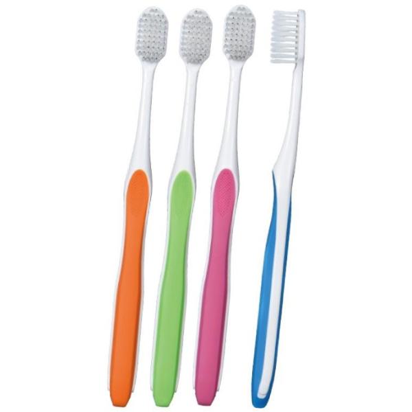 歯肉マッサージにも気持ちいいやわらかさの歯ブラシです。極薄ヘッドで口腔内の奥までスムーズに挿入でき、ヘッド先端は丸いアーチ状なので粘膜にも優しくあたります。考えられたラバーグリップはシンプルなデザインですが、手の小さい方から大きい方までしっ...