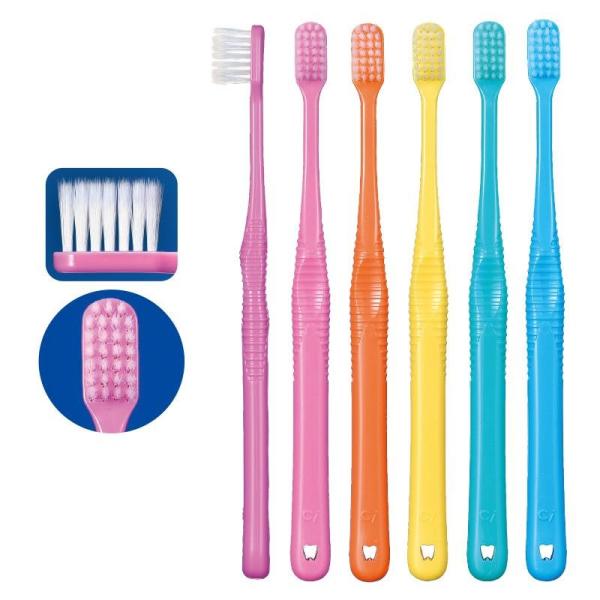 これからのベーシック！4列ショートヘッド口の中でこまわりがきいて磨き残しが少なくパーム・ペン・サイドグリップ全ての持ち方に対応。持ちやすく操作性バツグン。薄いヘッドで最後臼歯部遠心へのアプローチがスムーズです。プラークコントロールに威力を発...