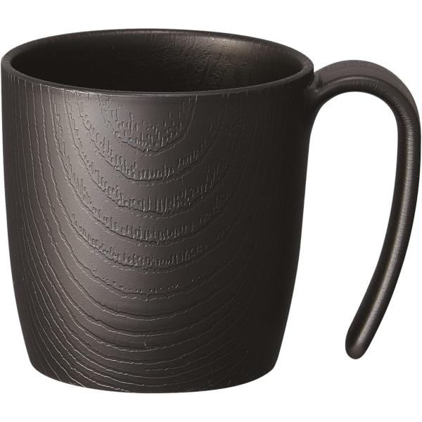 軽くて丈夫なプラスチック食器。あたたかみのある木目調デザインが食卓を華やかに♪電子レンジ・食洗機対応！樹脂製なのでレンジ加熱後も熱くなりにくく安心です。手を差し込んで安定させられる、握りやすい太めのハンドル（持ち手）付き。【商品サイズ】約　...