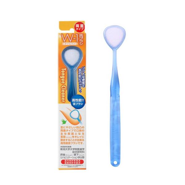 【商品仕様】日本製カラー：ブルー柄の材質：MBS樹脂毛の材質：特殊ナイロン毛の性質：ソフト(やわらか)耐熱温度：柄80℃、ブラシ材200℃国内特許取得済・国際特許申請済W-1はSHIKIEN CO.,Ltd.の登録商標です。（登録第5295...