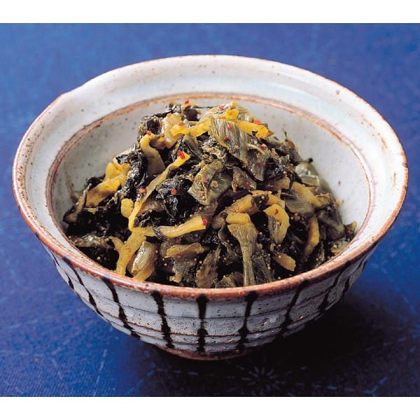 本商品は包装、熨斗は未対応です。受注後、出荷予定日をご連絡させていただきます。■商品について:からし高菜１００ｇ×６■説明：繊維質のやわらかい厚みのある原料を使用しており、かくし味に明太子を少し入れた辛子高菜です。ご飯やおにぎり、チャーハン...