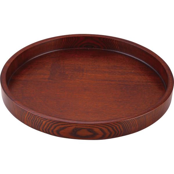 本商品は包装、熨斗は未対応です。受注後、出荷予定日をご連絡させていただきます。■商品について:茶盆×１■説明：●天然木製の大きめサイズで厚渕の丸盆。渕が高くお茶などの給仕に好適です。