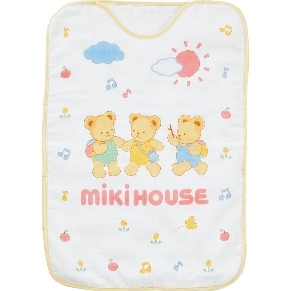 本商品は包装、熨斗は未対応です。受注後、出荷予定日をご連絡させていただきます。■商品について:対象年齢：新生児〜３歳頃まで家庭洗濯可（洗濯機）■説明：赤ちゃんの寝冷え対策や、お風呂あがりに便利なガーゼスリーパーです。かわいいミキハウスベア柄...