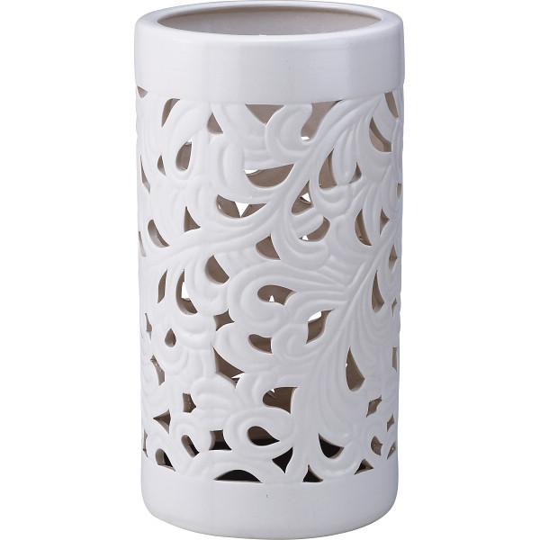 本商品は包装、熨斗は未対応です。受注後、出荷予定日をご連絡させていただきます。■商品について:底マット付※焼き上がりにより、色・寸法が若干異なる場合がございます。■説明：すかし模様が高級感があり、和風の玄関に良く似合います。陶器の傘立ては燃...