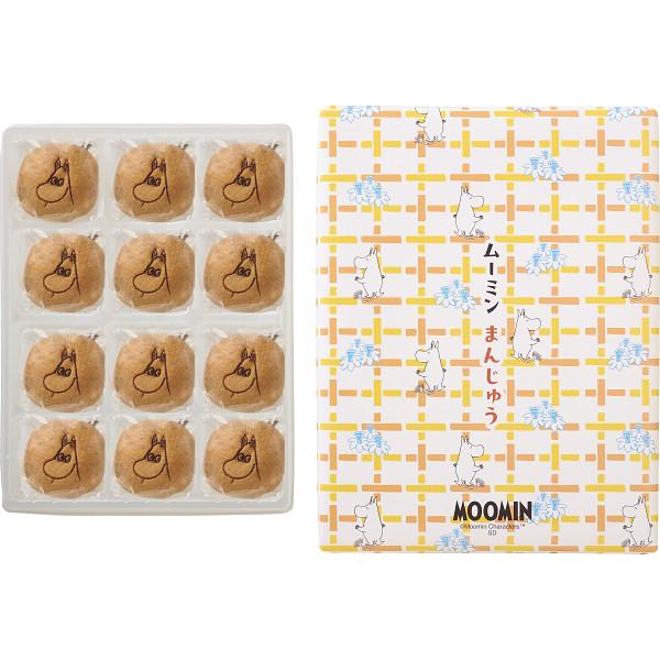 本商品は包装、熨斗は未対応です。受注後、出荷予定日をご連絡させていただきます。■商品について:ムーミン　まんじゅう×１２※包装済み商品です。■説明：黒糖蜜を練りこんだ甘い香りの生地でなめらかなこし餡をふんわりと包み蒸しあげました。ひと口食べ...