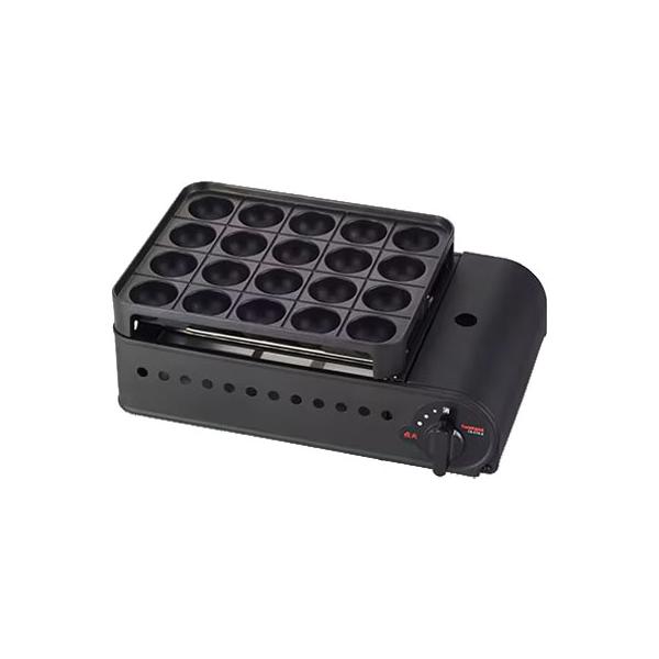 "'早い！カンタン！直火ならではの本格たこ焼き■きれいな大玉を作る便利な「切り溝」付きプレートに切り溝が付いているので、誰でも失敗なくきれいな大玉が作れます。■返しやすいフッ素加工プレートフッ素加工プレートを採用しているので、こびりつかずカ...