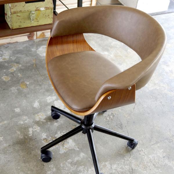 ※当商品は代金引換をご利用頂く事が出来ません。買い物かごのお支払方法にて代金引換をお選び頂かない様お願い申し上げます。身体にフィットする曲げ木の背もたれと座面が特徴のワークチェア■こちらの商品のお色は【ブラウン】になります。■高級感のあるヴ...