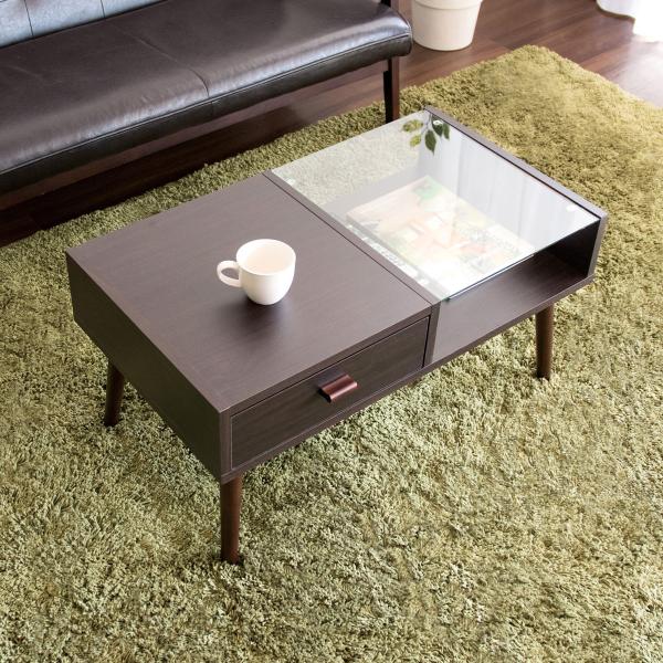 ※当商品は代金引換をご利用頂く事が出来ません。買い物かごのお支払方法にて代金引換をお選び頂かない様お願い申し上げます。『ORLEANS（オリンズ）』は、リビングにある魅せたいもの、隠したいものの両方が収納できる便利なセンターテーブル。半分が...