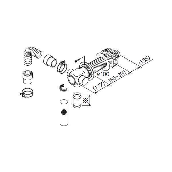 ※当商品は代金引換をご利用頂く事が出来ません。買い物かごのお支払方法にて代金引換をお選び頂かない様お願い申し上げます。給湯機本体との同時注文＆同時配送のみ対応致します。(単品販売不可)FF70062