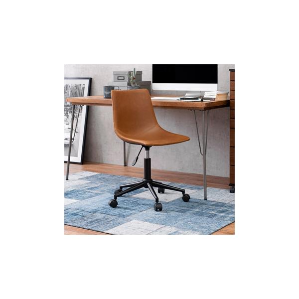 ※当商品は代金引換をご利用頂く事が出来ません。買い物かごのお支払方法にて代金引換をお選び頂かない様お願い申し上げます。まるで本革のようなヴィンテージ調のチェア。昇降式でキャスター付きなのでデスク周りで使いやすい。■本革をリアルに再現した、ヴ...