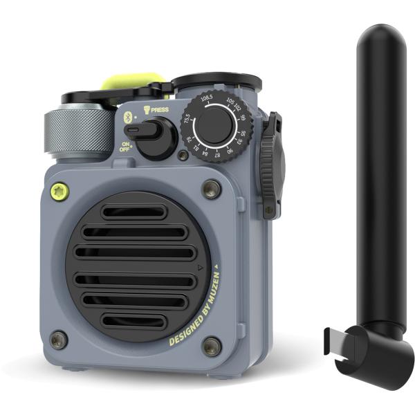 ■ミリタリーデザイン■IPX5の耐水性■懷中電灯機能(強・弱・SOS信号)■バッテリー容量1900mAhにグレードアップ■FMラジオ機能■非常時、モバイルバッテリーとしても使用可■クリアな音質で臨場感アップ■安定接続のBluetooth 5...